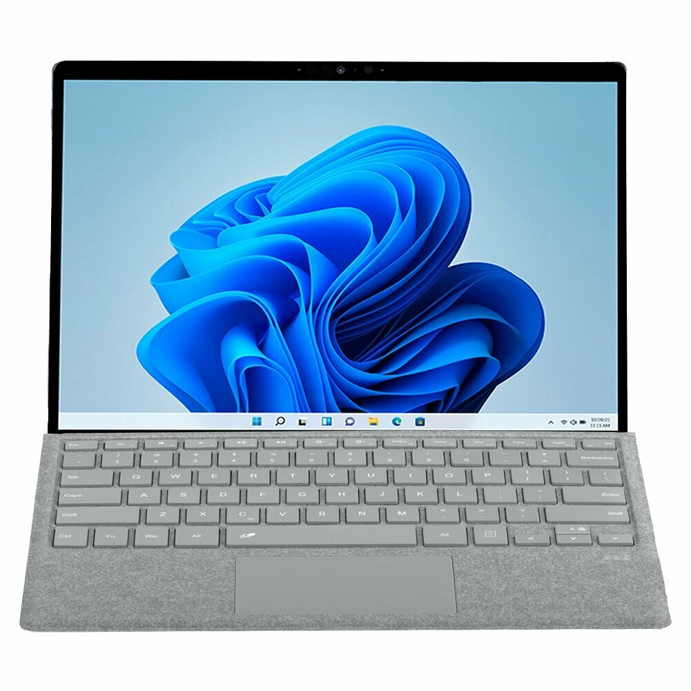 Клавиатура беспроводная Беспроводная клавиатура Bluetooth, подходящая для Microsoft Surface pro3/4/5/6/7/+ С цветной подсветкой, Английская раскладка, серый