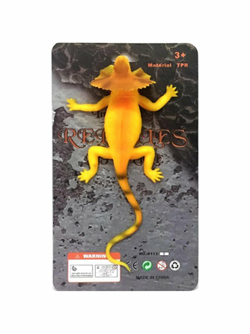 Ящерица, игрушка натуралистичная на картонном листе Наша Игрушка 8111-9