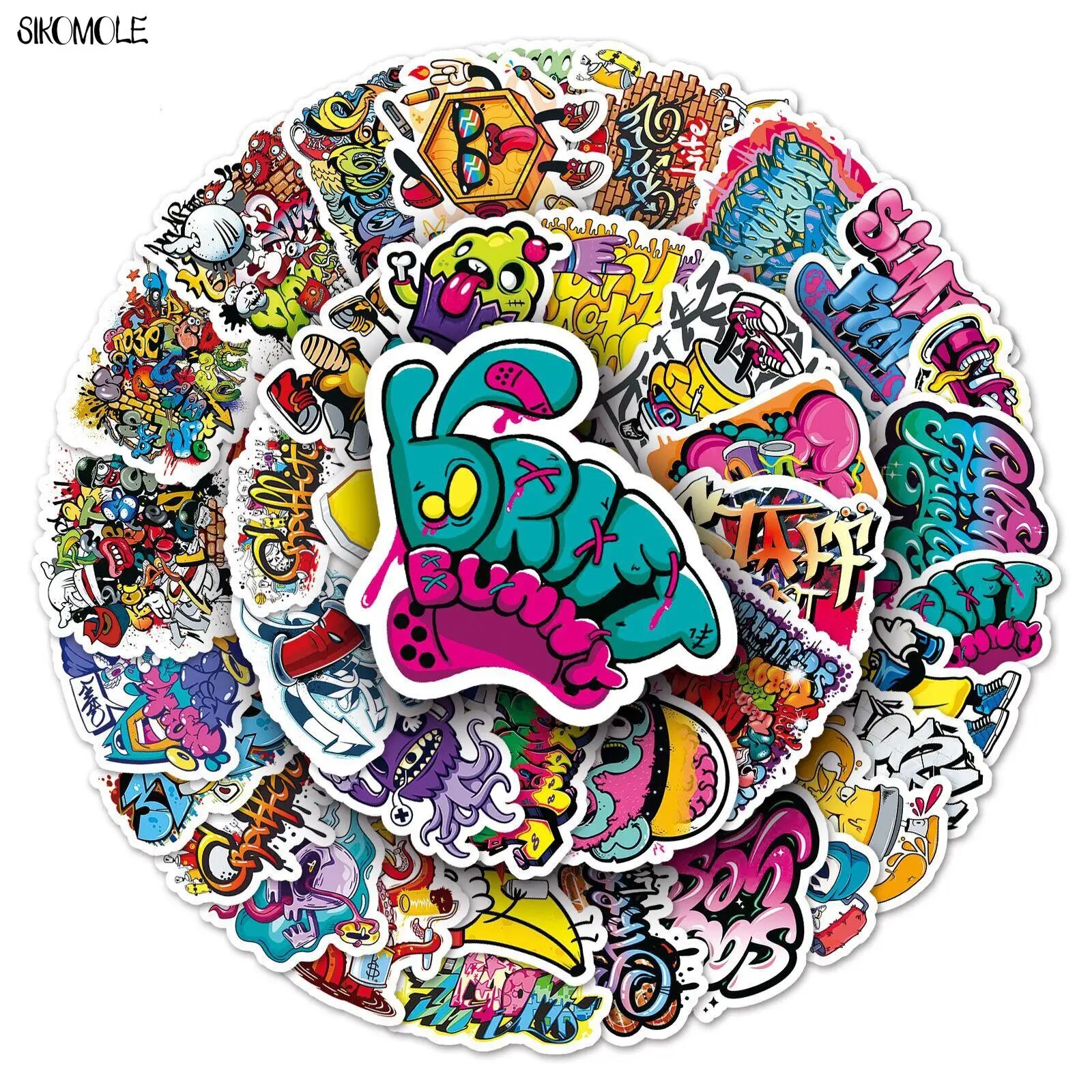 Набор наклеек SIKOMOLE, цвет 10pcs Random-713