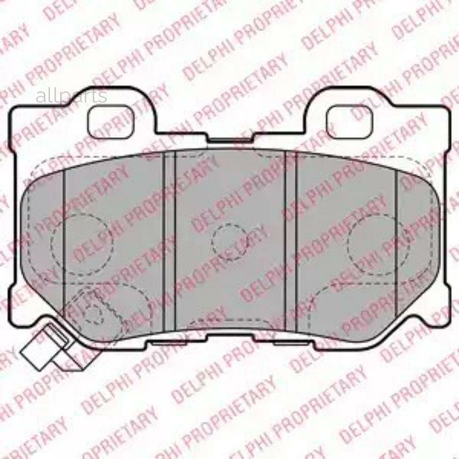 DELPHI LP2157 Колодки торм. зад./дат.