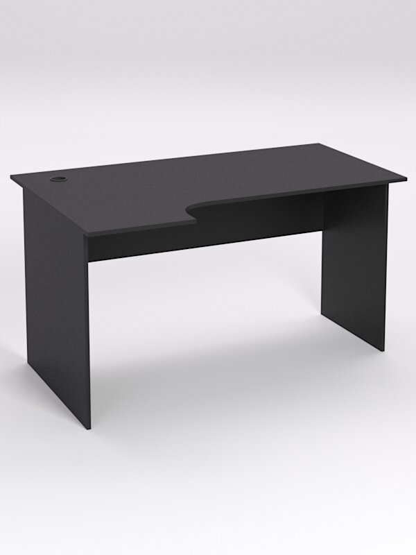 Стол эргономичный офисный СЭ-19 (левосторонний), Черный. Производитель товара - компания Westcom.