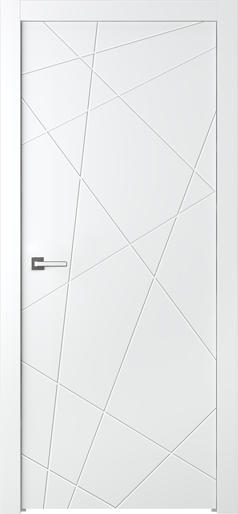Дверь BELWOODDOORS STRIPE, распашная, глухая, 600x200 см, белая — фото 1