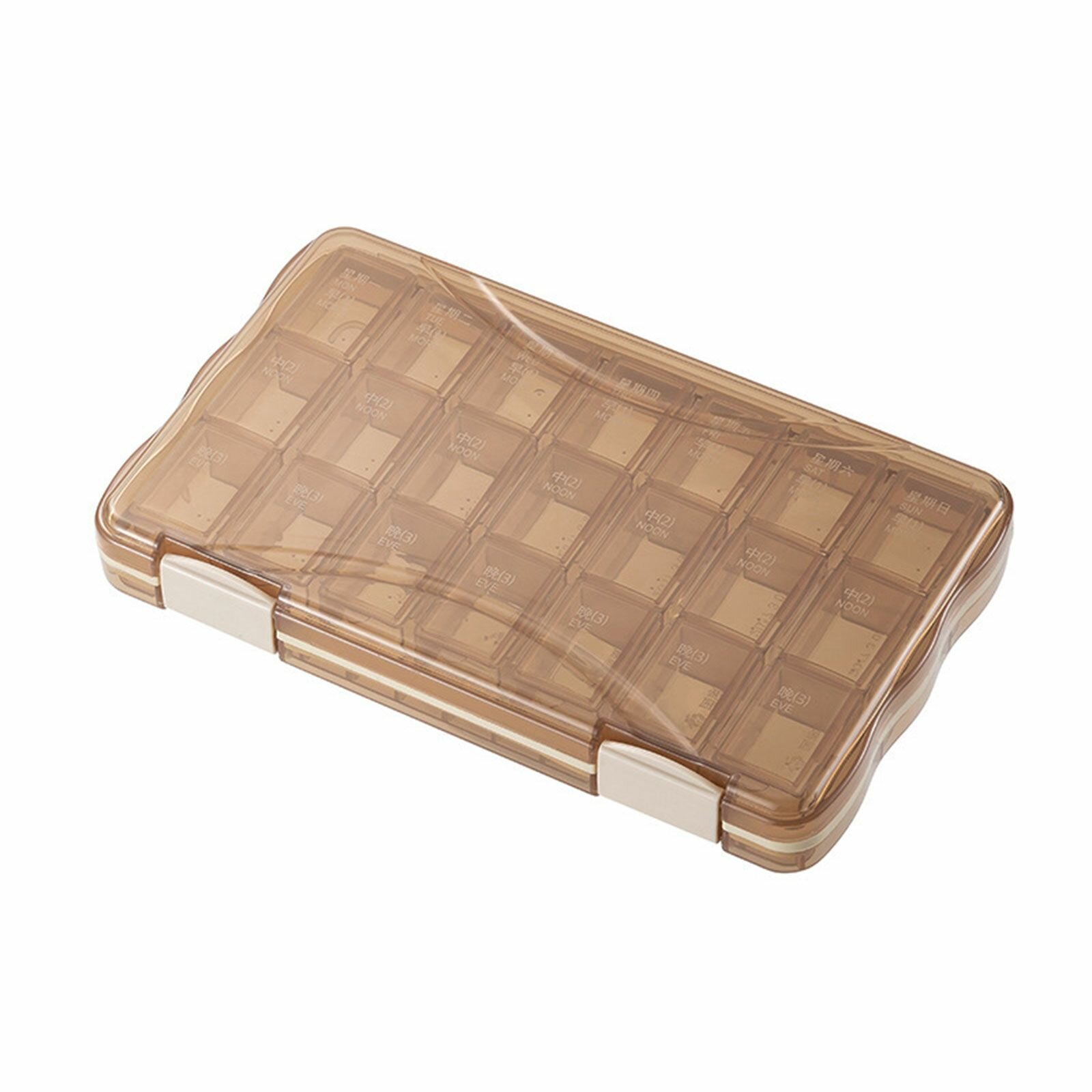 Для держателя коробки таблеток и медикаментов 21/28 сеток Еженедельный контейнер-органайзер хранения