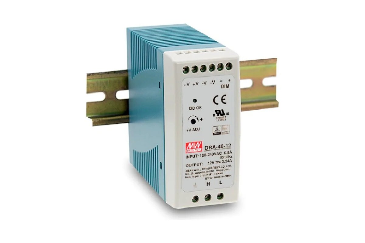 Mean Well Источник питания AC/DC DRA-40-12 Т02280812