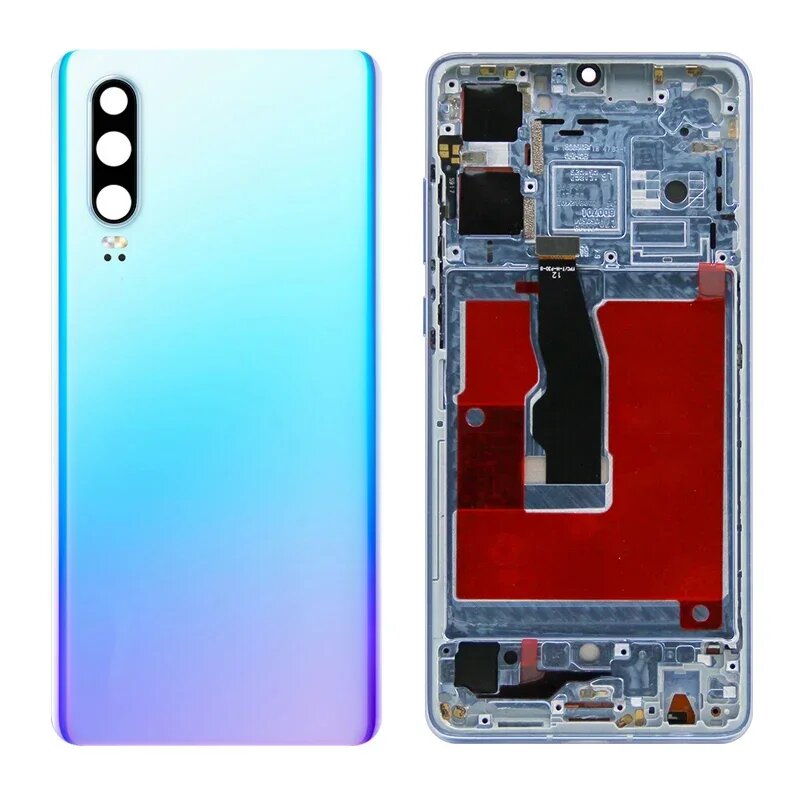 Для HUAWEI P30 (ELE-L29, ELE-L09, AL00, TL00, ELE-L04) — Сменный модуль LCD-дисплея Blue Frame Cover