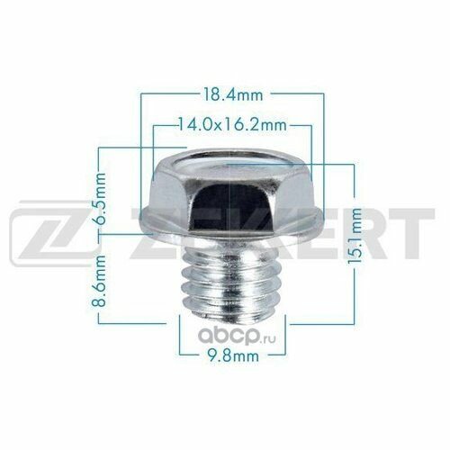 Пробка сливная Mitsubishi Suzuki Toyota ZEKKERT BE3574