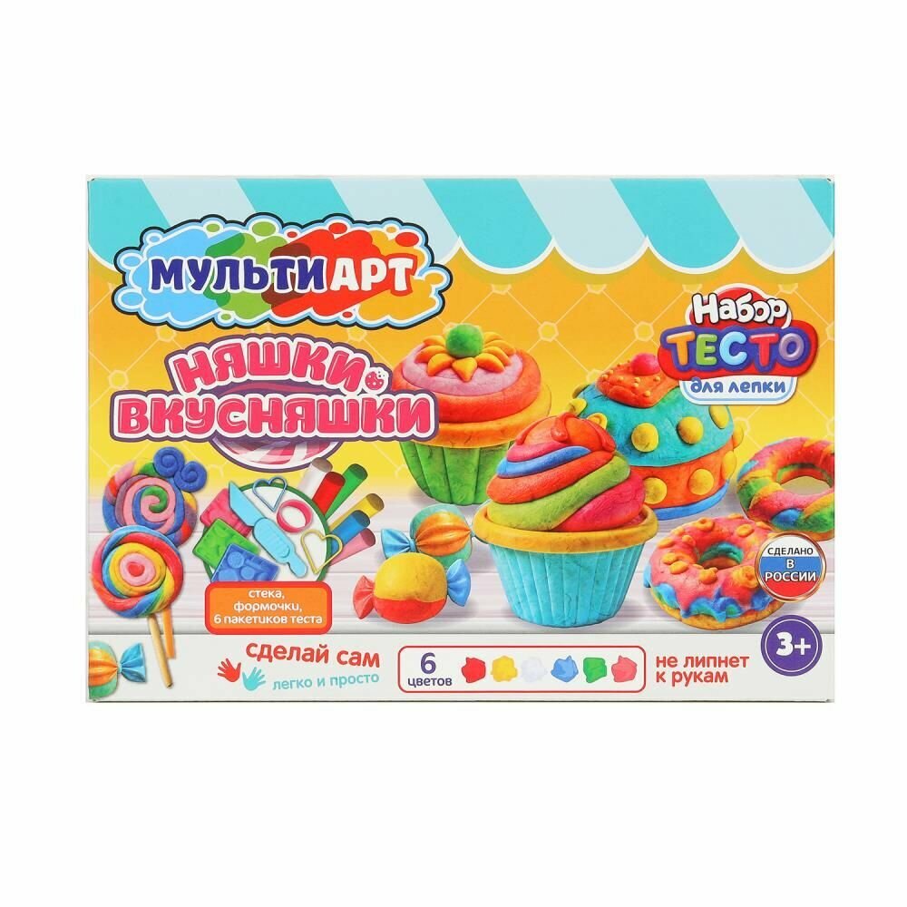 Набор с тестом для лепки и формочками Няшки-вкусняшки