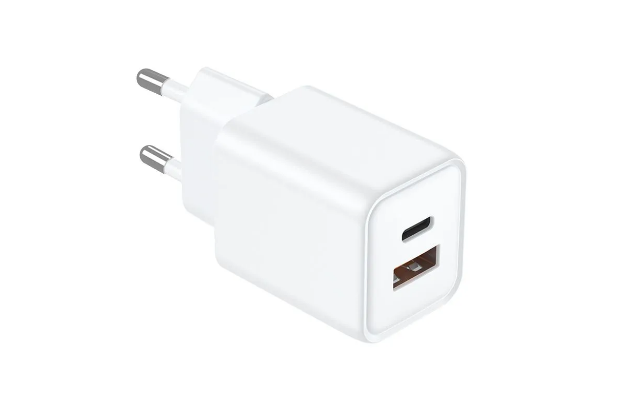 Сетевое ЗУ TFN GAN USB/TypeC PD 33W без кабеля, Цвет: белый( TFN-WC-33W-3116-WH)
