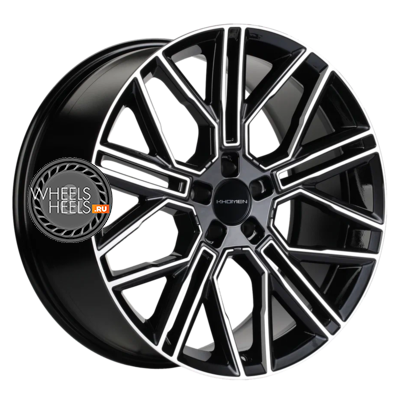 Khomen Wheels KHW2101 (Tesla) 21x9.5 5x114.3 et40 dia64.1 Black-FP