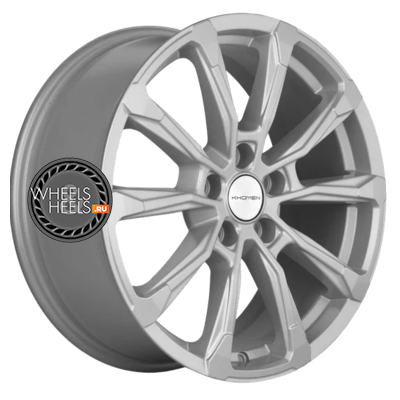 Диск автомобильный литой Khomen Wheels KHW1808 (Jac/Москвич 3) 18x7.5 5x108 et40 dia54.1 F-Silver