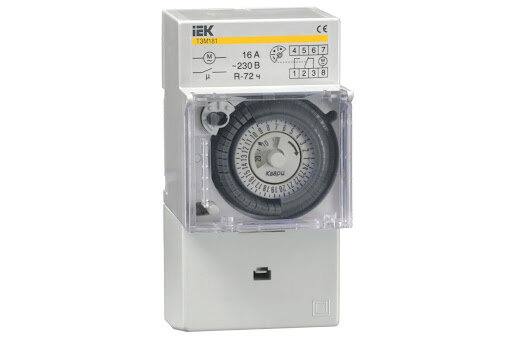Таймер аналоговый 16А 230В на DIN-рейку IEK MTA20-16 EL