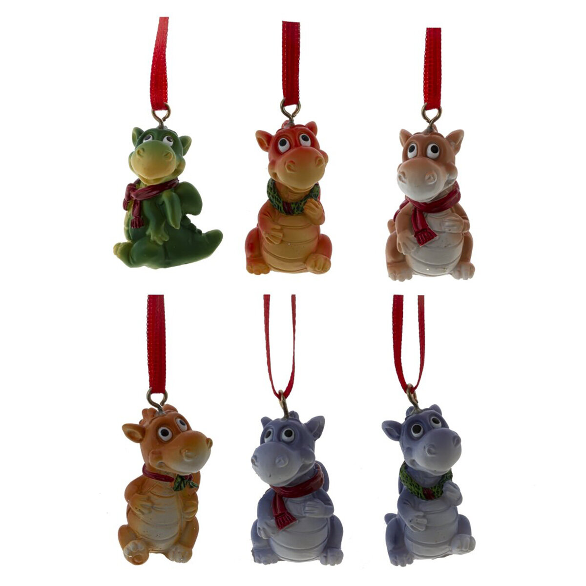 Фигурка декоративная подвесная дракон 3×2.5×4 см в ассортименте для дома и интерьеров