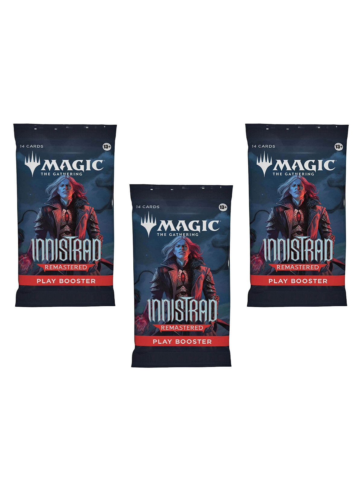 Magic The Gathering: 3 Play-бустера MTG издания Innistrad Remastered на английском