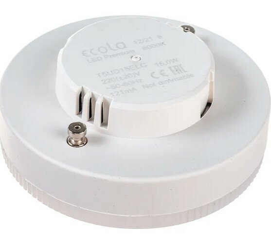 Лампа светодиод. Ecola GX53 LED 15,0W Premium Tablet 6000K матовая 27x75