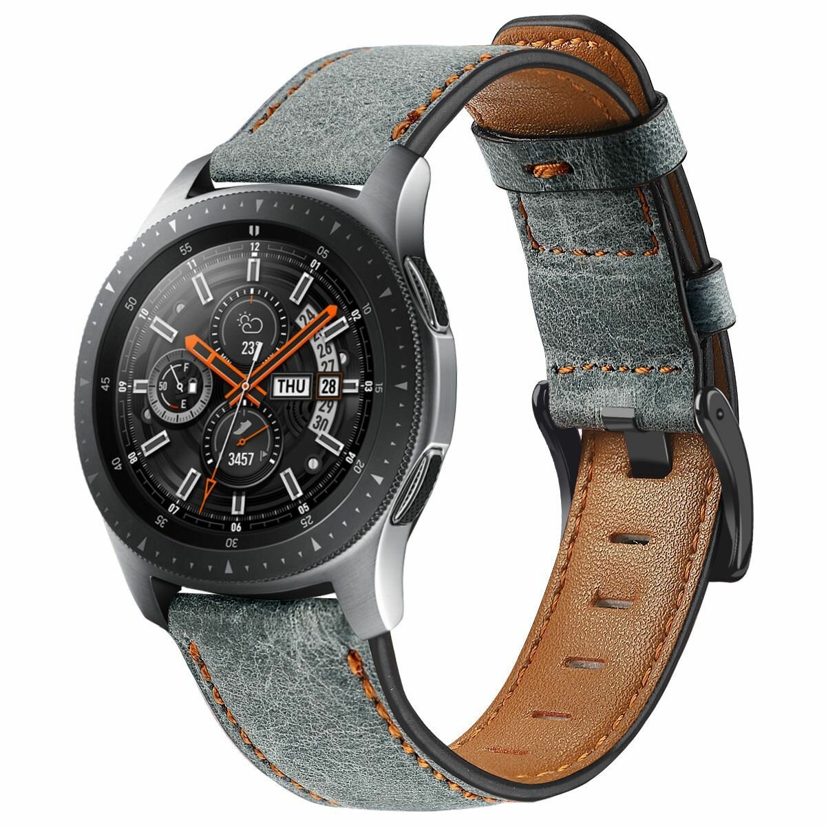 22 мм винтаж случайные кожаный ремешок для Huawei watch GT 4 3 2 46 мм watch 4/3Pro Amazfit GTR4 Zepp Z браслет