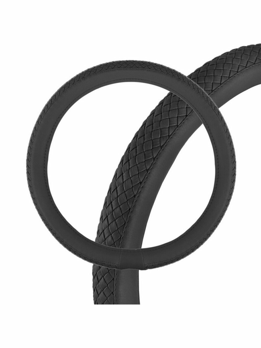 Оплётка руля Skyway Modern-5 Эко кожа черный XL