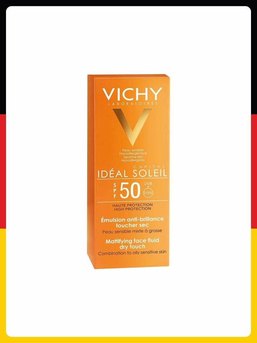 Средство солнцезащитное Vichy Id al Soleil Mattifying Sun Fluid SPF 50+ for the face, 50 ml