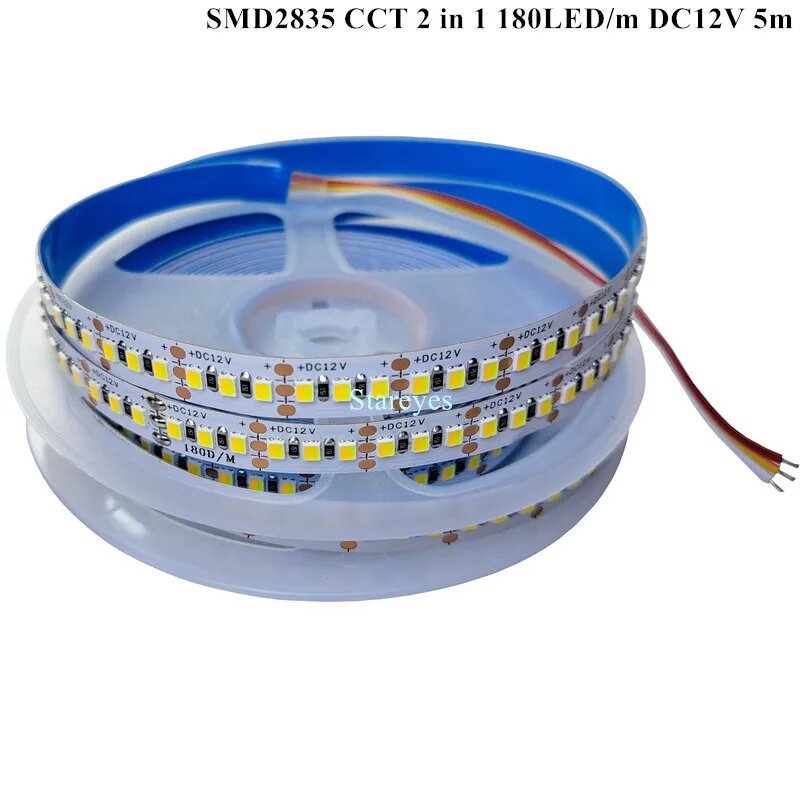 Светодиодная лента Stareyes SMD2835 CCT 2in1 900LED 12V 5м