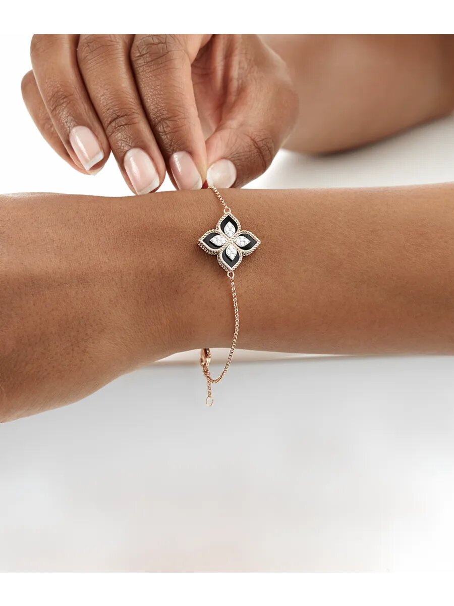 Браслет-цепочка, оникс, оникс синтетический