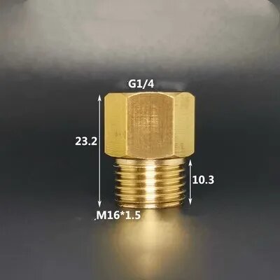 Переходник пневматический G1/4, M16x1.5, цвет M16x1.5-02