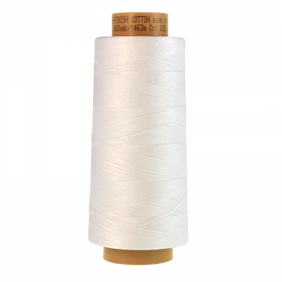 Нить для машинного квилтинга SILK-FINISH COTTON 40, 1463 м 2000 White