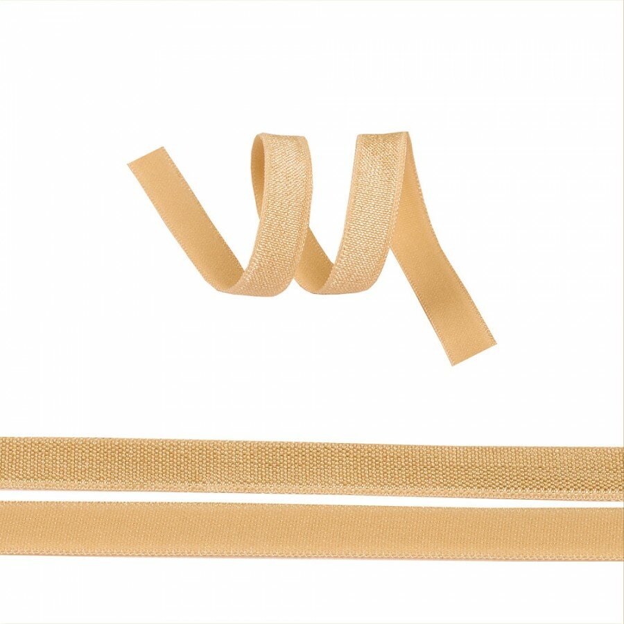 Резинка TBY бельевая (окантовочная блестящая) шир.10мм цв. S180 бежевый песочный уп.50м