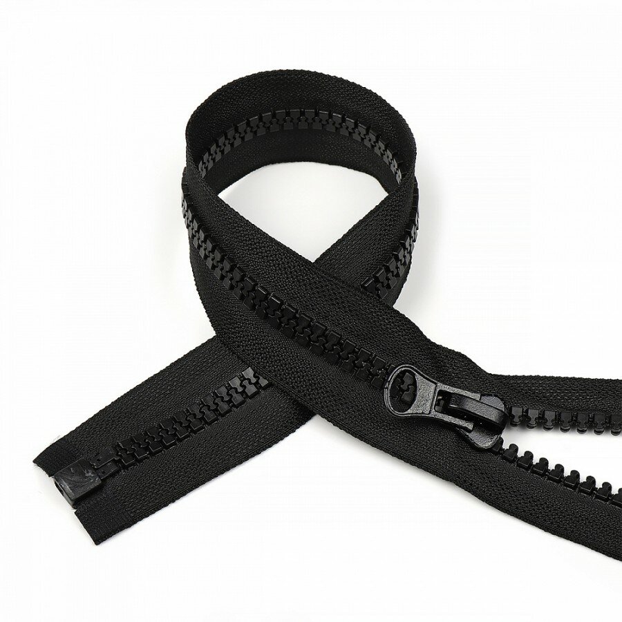Молния MaxZipper трактор N8 1 замок, 60см, цв. F322 черный