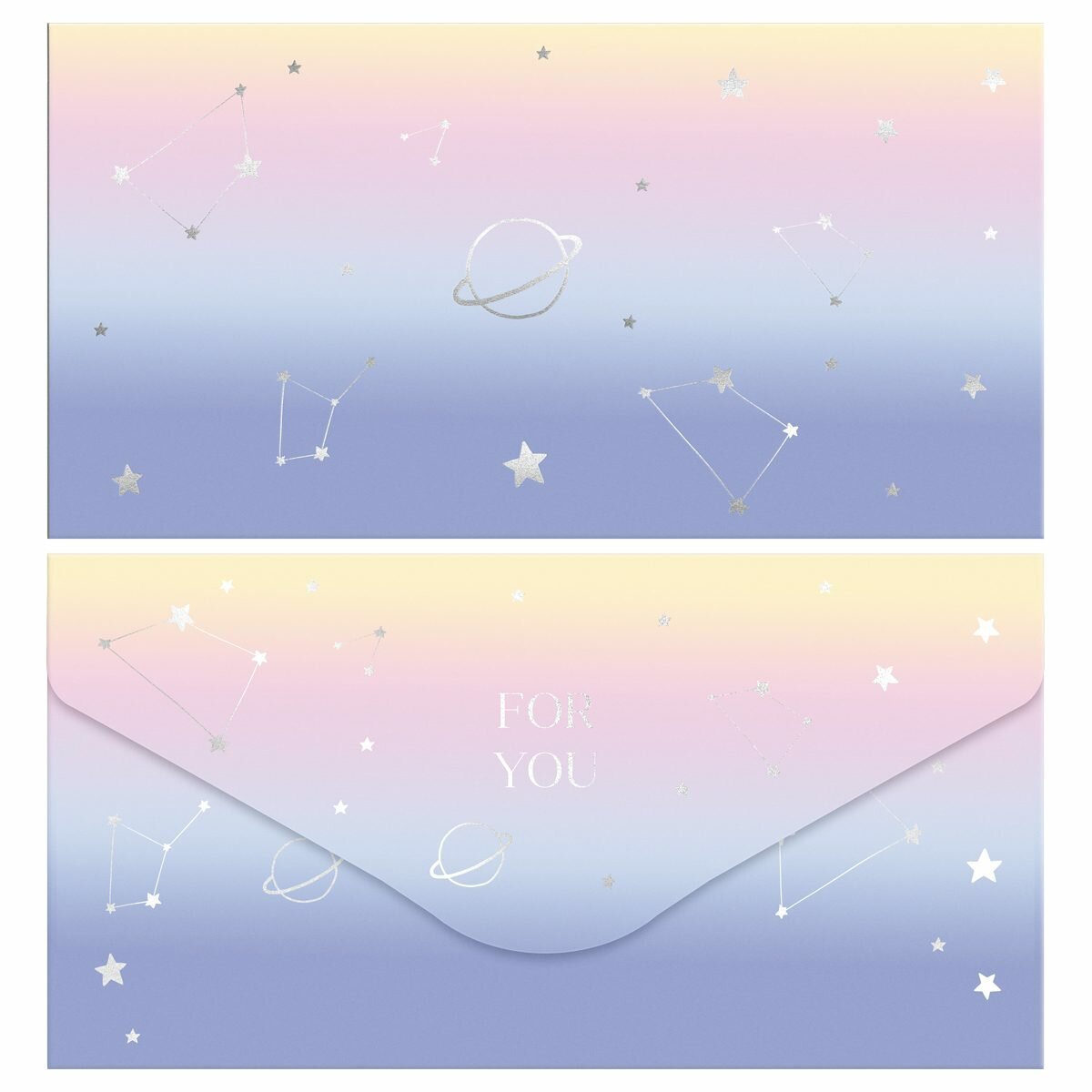 Конверт для денег MESHU "Universe" 85x164мм, матовая ламинация, фольга (MS_65056), 10шт.