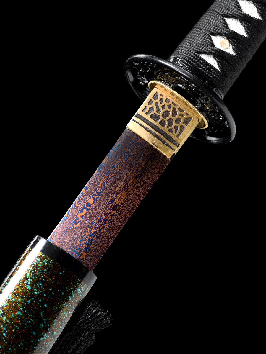 Катана, катана Металлическая, Ценные сувениры, Ручная ковка, ретро, Дамасская сталь,103cm