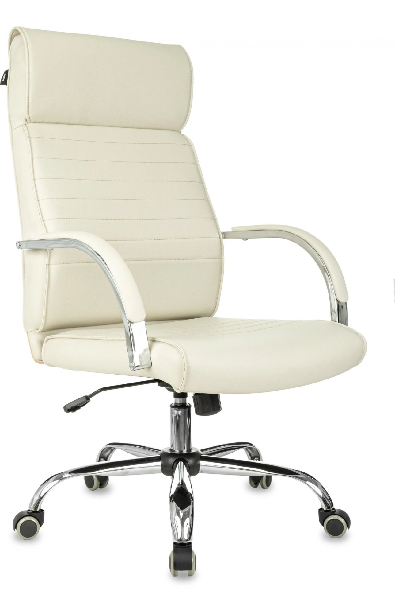 Кресло руководителя Бюрократ T-8010SL, обивка: эко. кожа, цвет: слоновая кость (T-8010SL/IVORY)