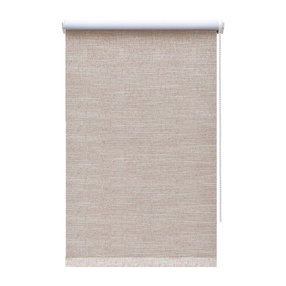 Рулонная штора блэкаут 100х160 см Decofest Каролина коричневая Decofest 155.407