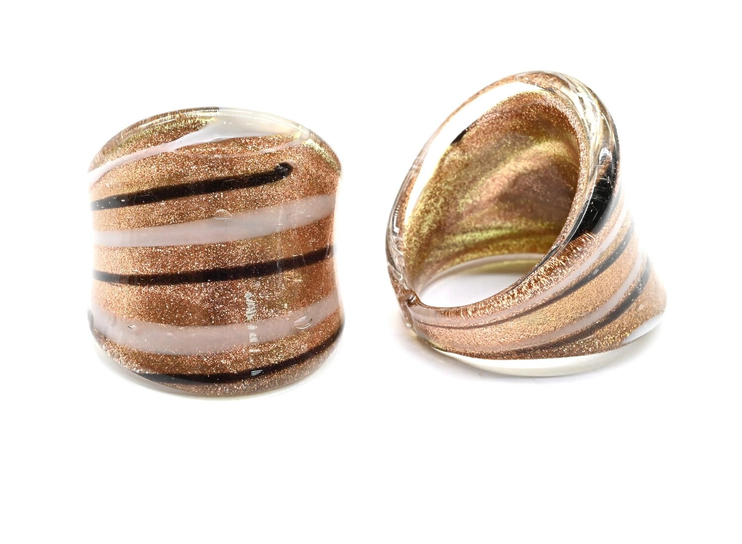 Кольцо, муранское стекло