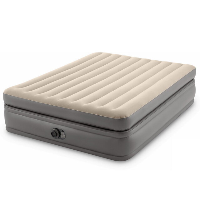 Надувная кровать с насосом Prime Comfort Queen, 152*203*51 см, бежевая, INTEX, 64164-1