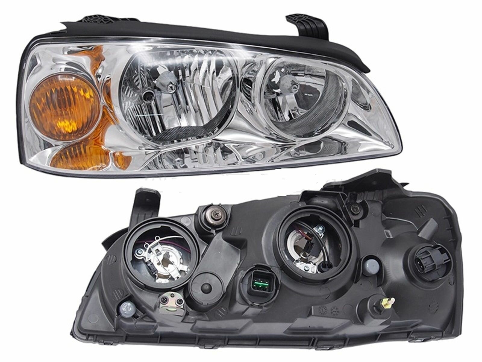 Фара HYUNDAI ELANTRA 03-06 RH хром
