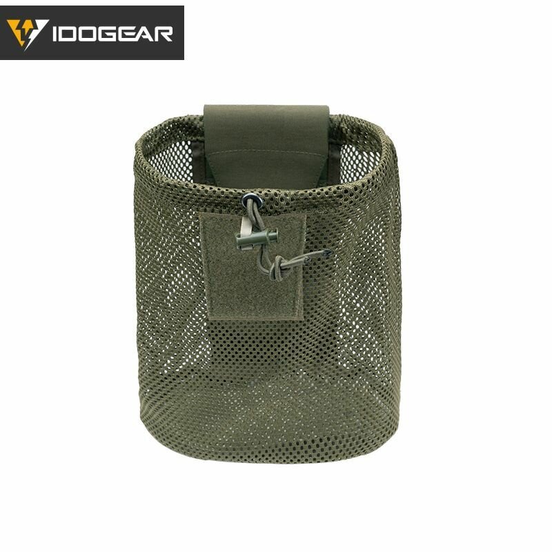 Подсумок IDOGEAR Тактический мешочек для сброса сетки Сумка переноски MOLLE Складной держатель утилизации мешков 3595