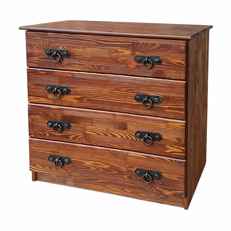 Комод "Русич", под старину, массив дерева, цвет орех, для гостиной, спальни, кухни