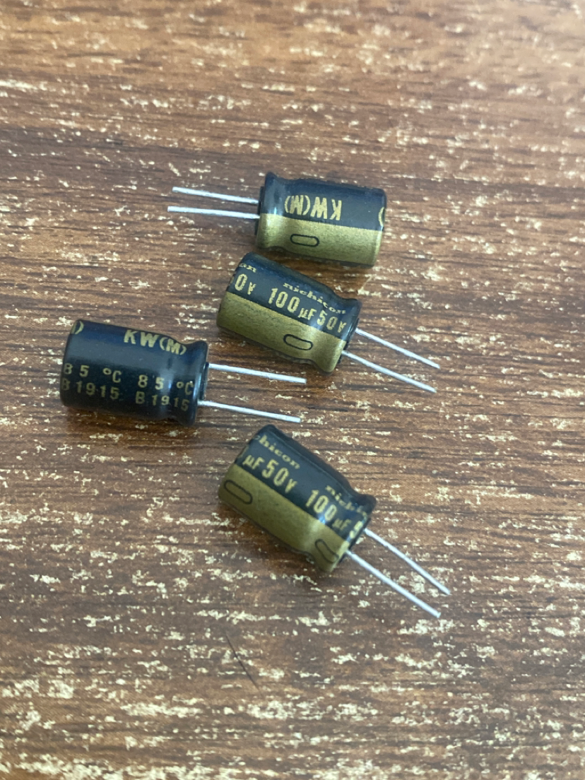 Nichicon KW Серия 100UF50V Аудио Электролитические Конденсаторы 8*12 10шт цена