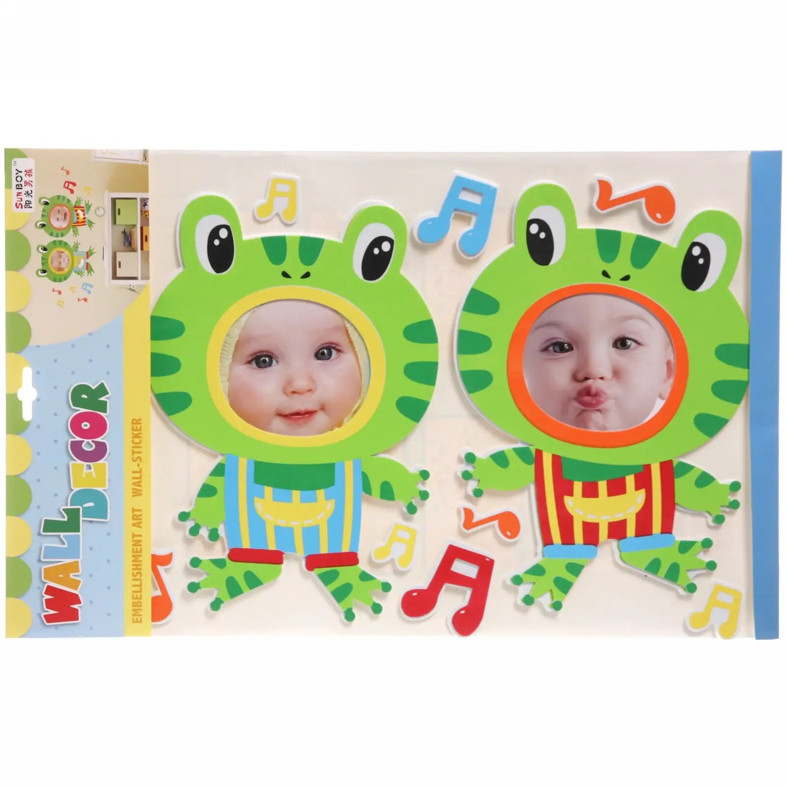 Наклейка-фоторамка 30*50 см «Zoo‑Frog» с двумя лягушками, ПВХ