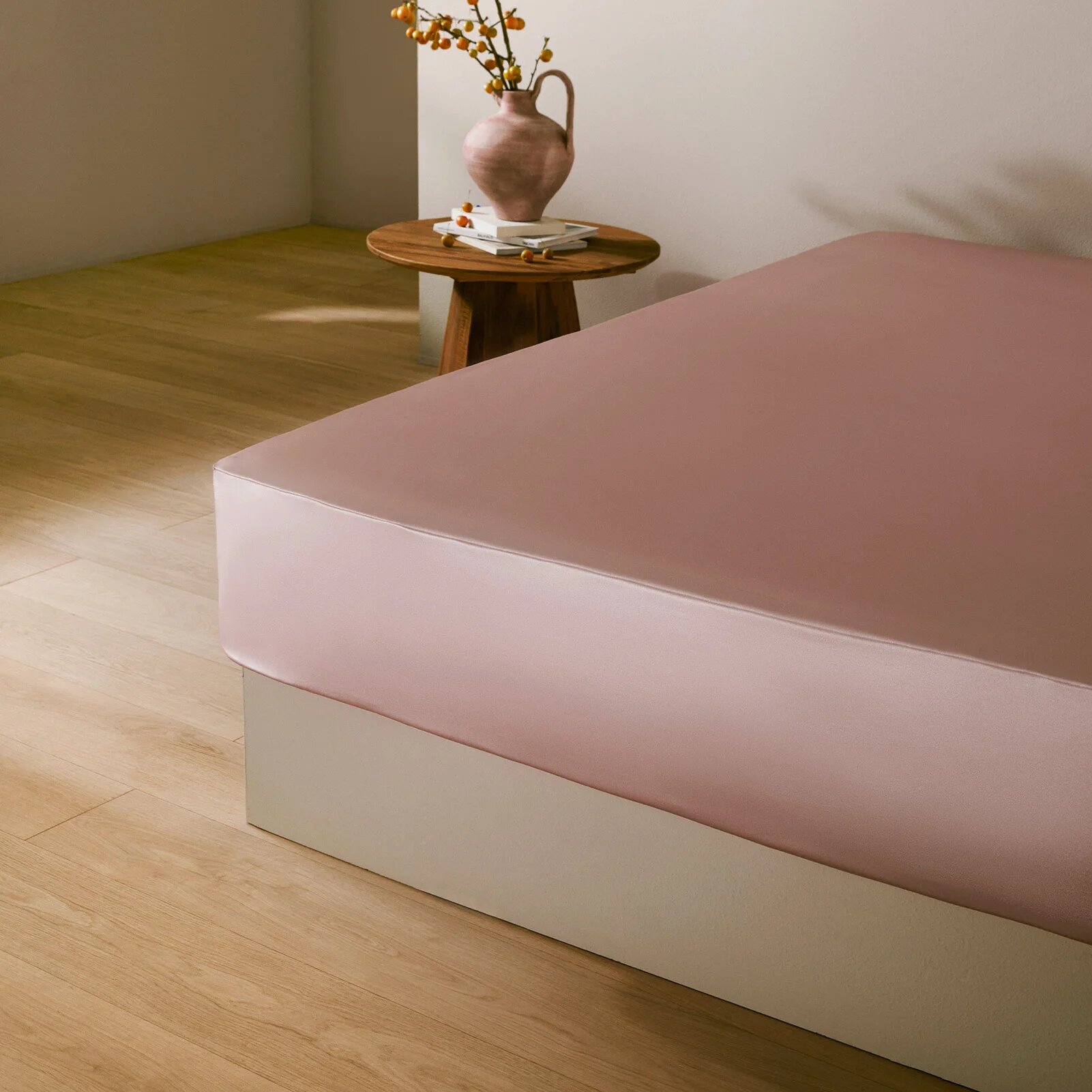 LILYSILK шелковая простыня 25 мм Розовый, 180x200cm deep 30cm, Rosy Pink