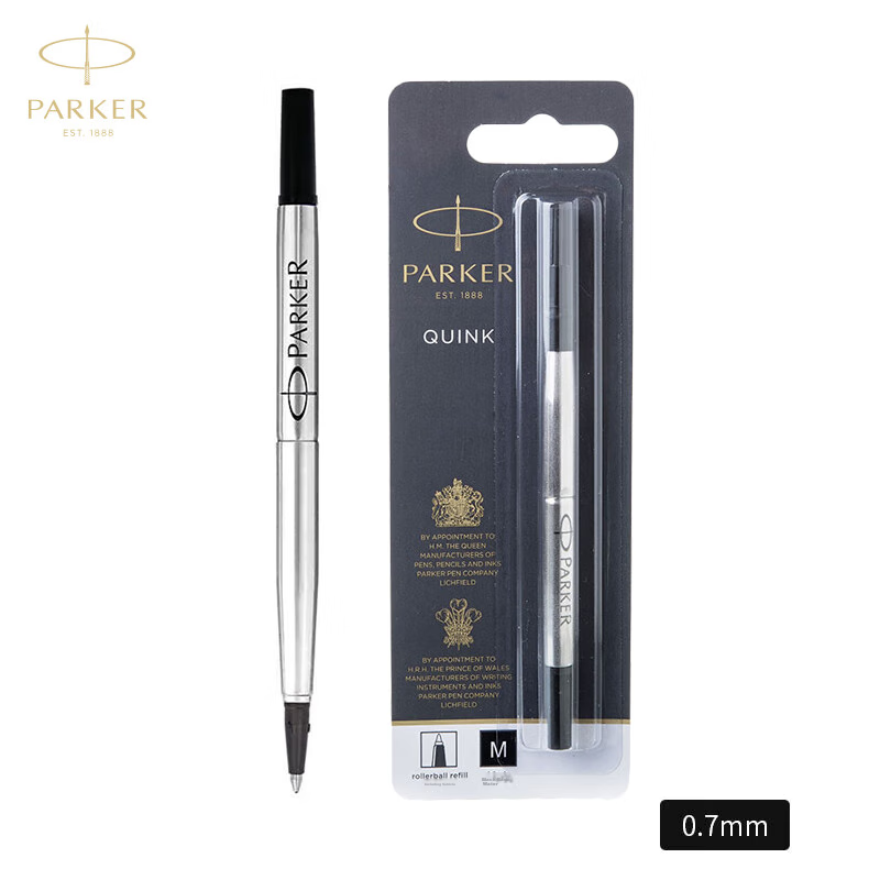 Parker Ballpoint Pen Refill, Accessory Series, Black, 0.7mm