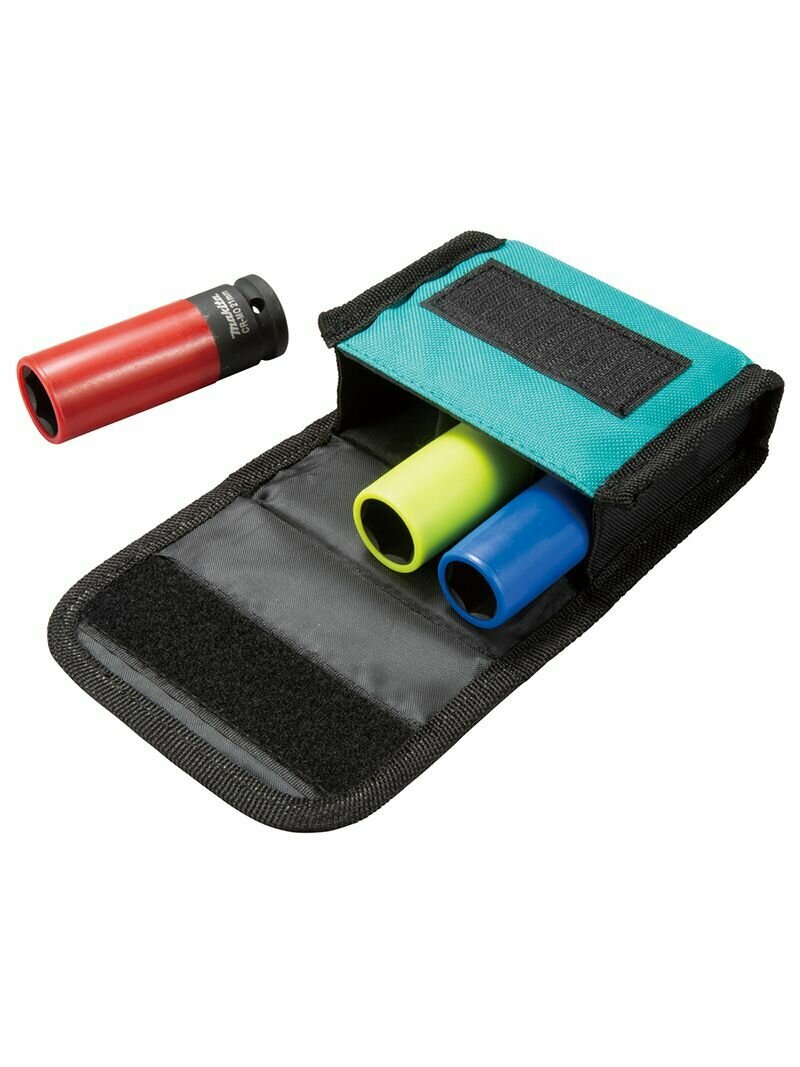 Набор ударных торцевых головок 1/2" Makita E-12354 3 шт в тканевом чехле
