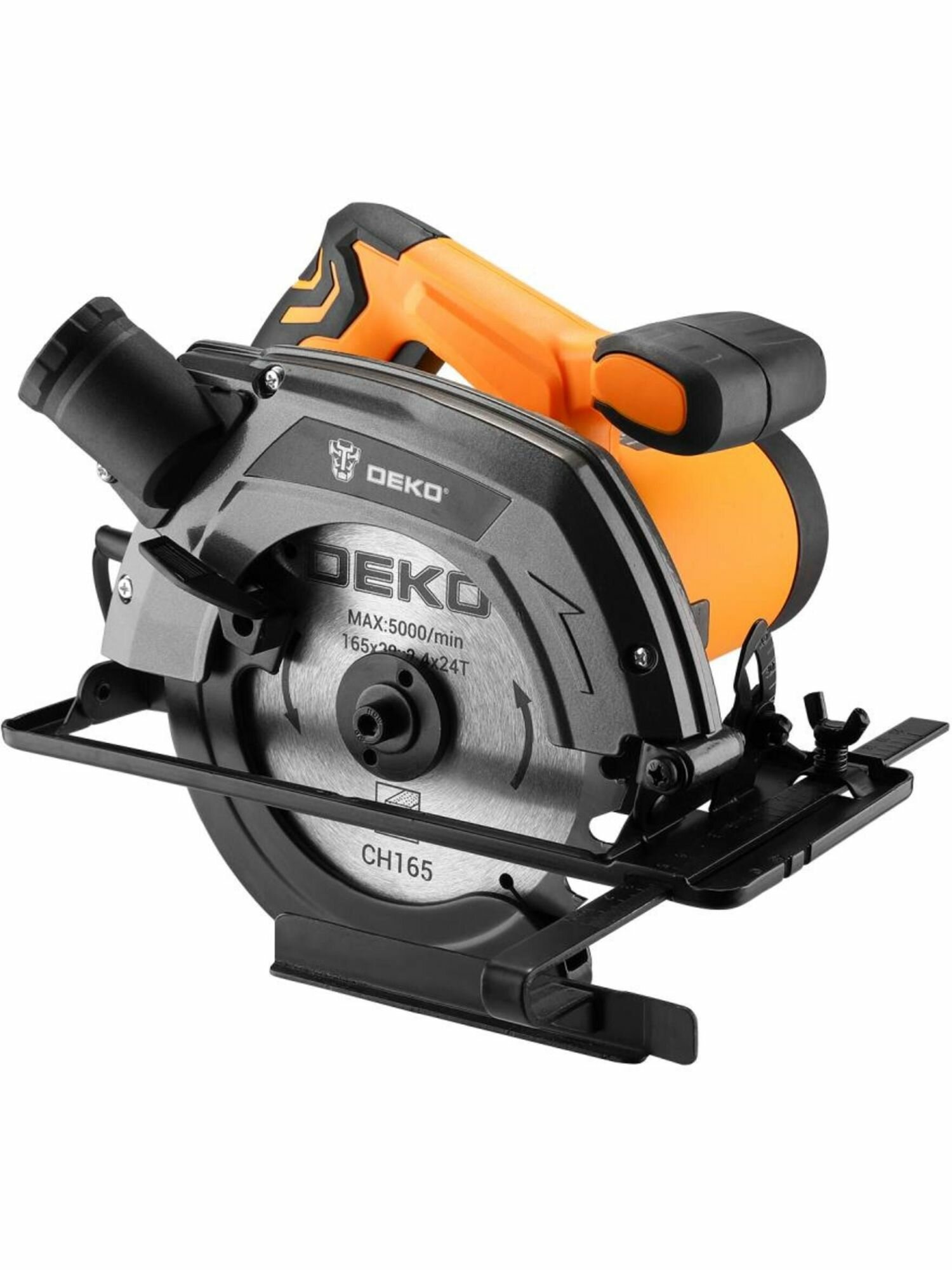 Пила циркулярная сетевая Deko DKCS1600, 1600 Вт, 165 мм