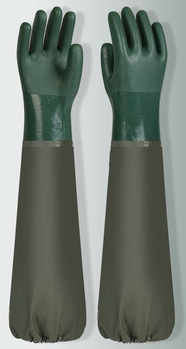 Перчатки резиновые до плеча