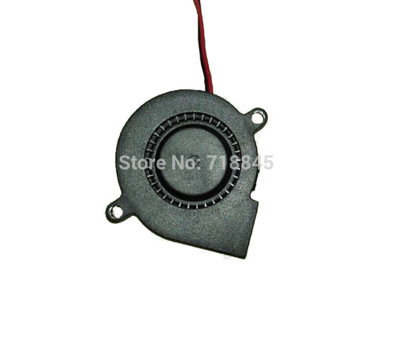 Black Brushless DC Cooling Blower Вентилятор 2 Wires 2Pin 5015S 12V 0.14A 50x15mm P4PM