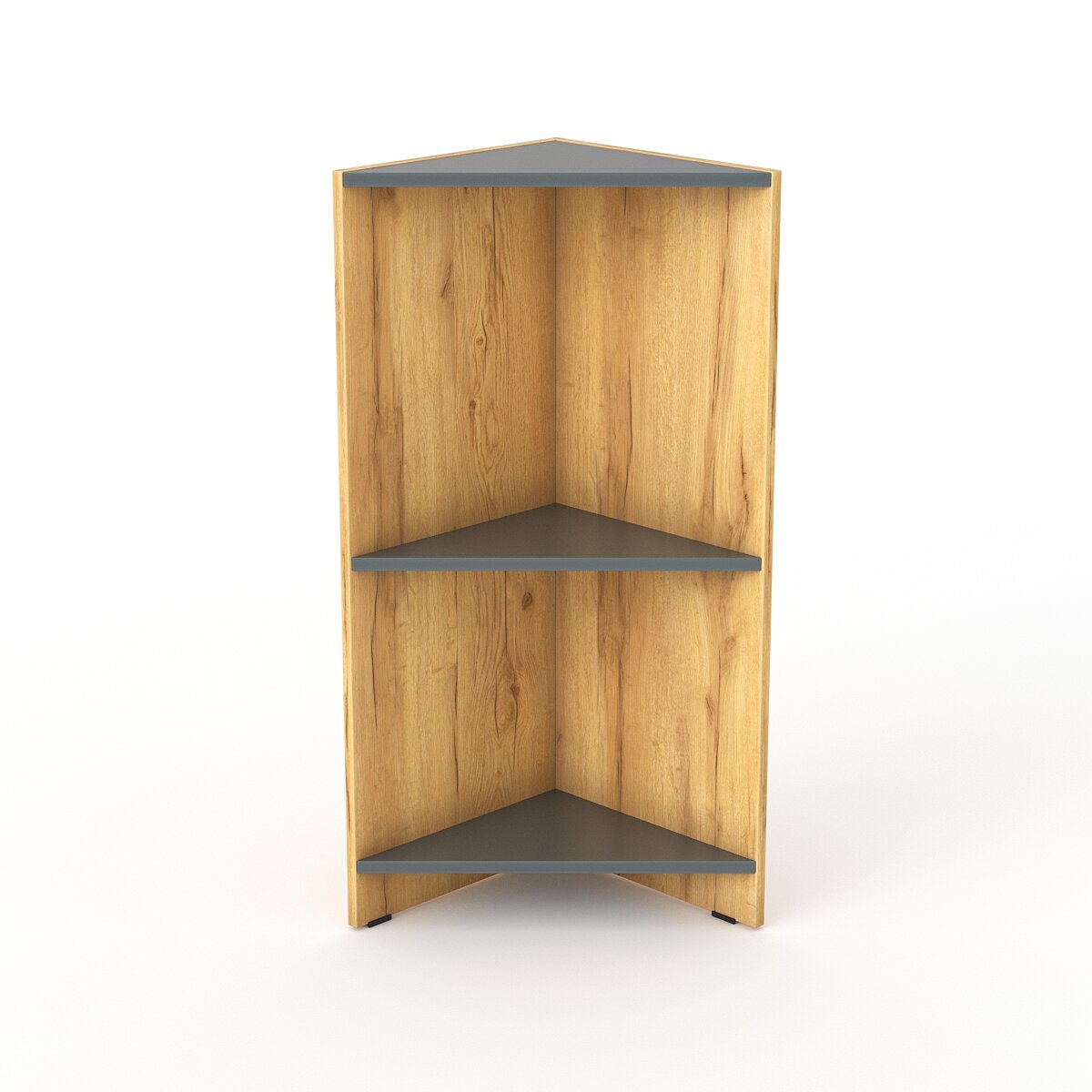 Прилавок "тандем мини" №6 угловой, Дуб Золотистый и Темно-Серый