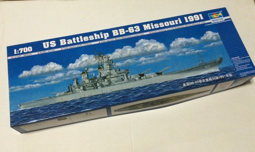 Trumpeter 1/700 05705 Линкор США BB-63 Миссури 1991Корабль-.