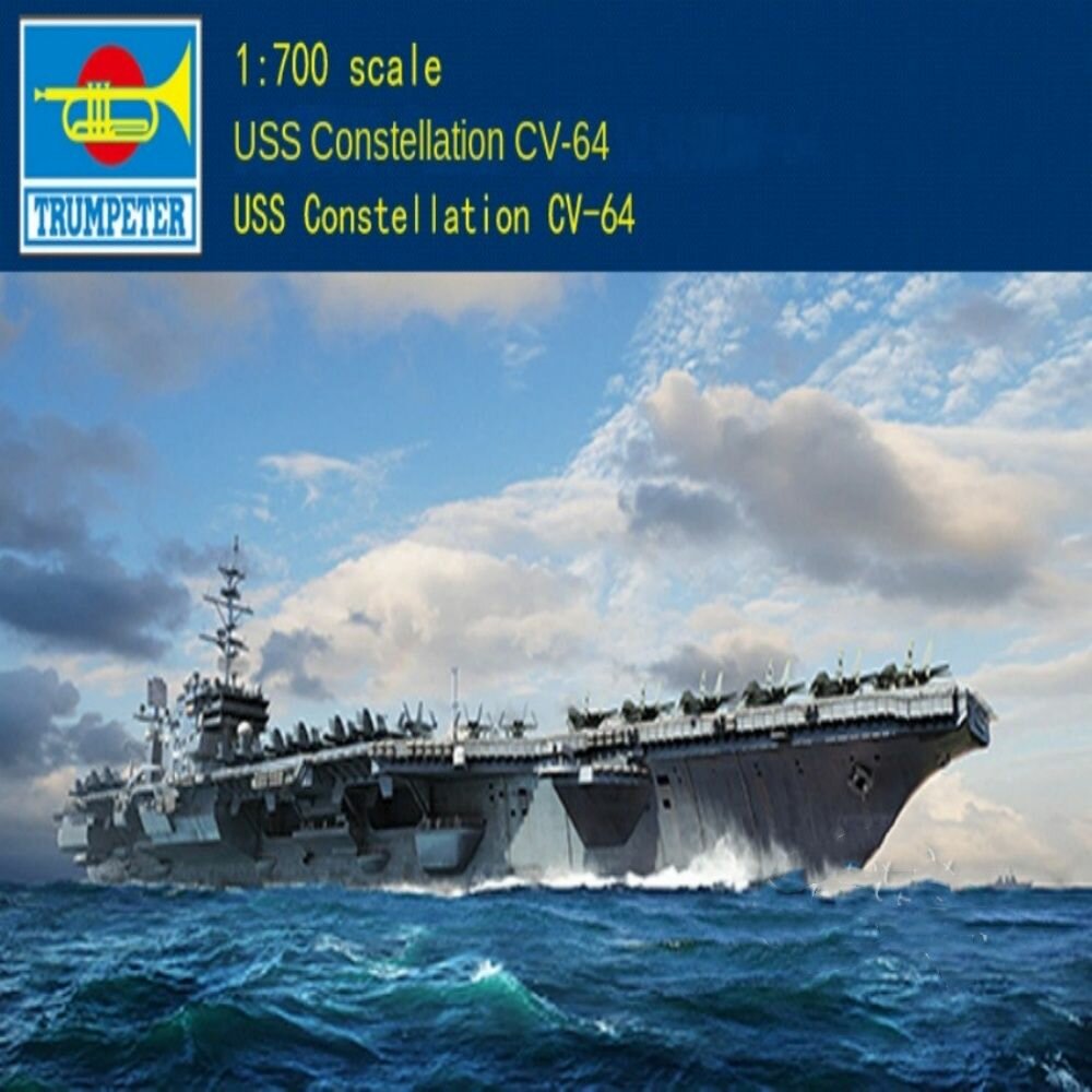 Trumpeter 1/700 06715 USS Комплект модели корабля Созвездие CV-64 Корабль