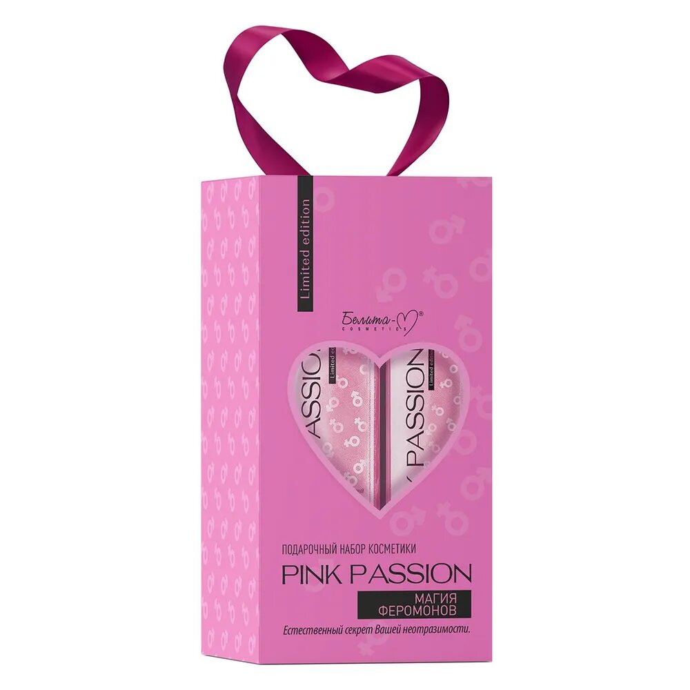 Подарочный набор Белита-М Pink Passion (Парфюмированные Смузи-Крем для тела 190г+Спрей-Шиммер для тела 150г)