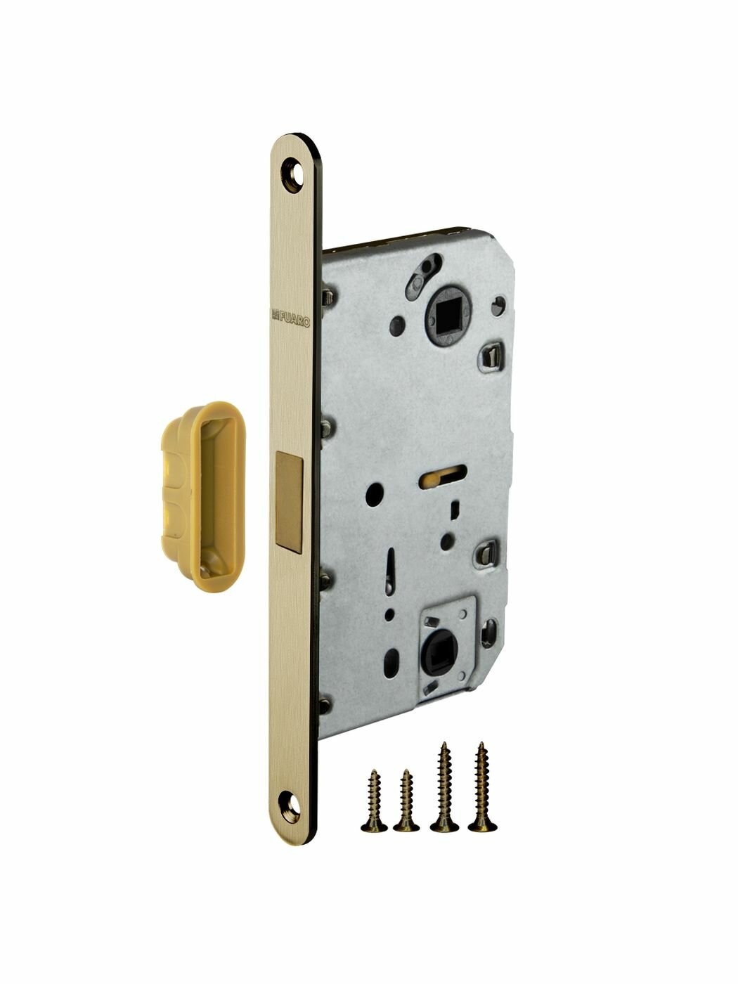 Замок дверной сантехнический магнитный WC Fuaro MAGNET M96WC-50 AB бронза (new plate)