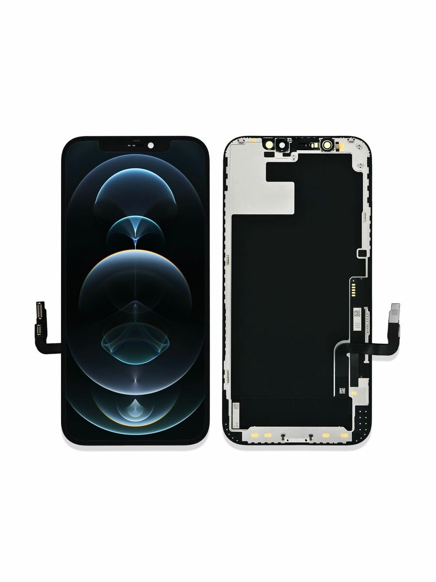 Дисплей для iPhone 12/12 Pro в сборе с тачскрином, черный ZY In-Cell HD+
